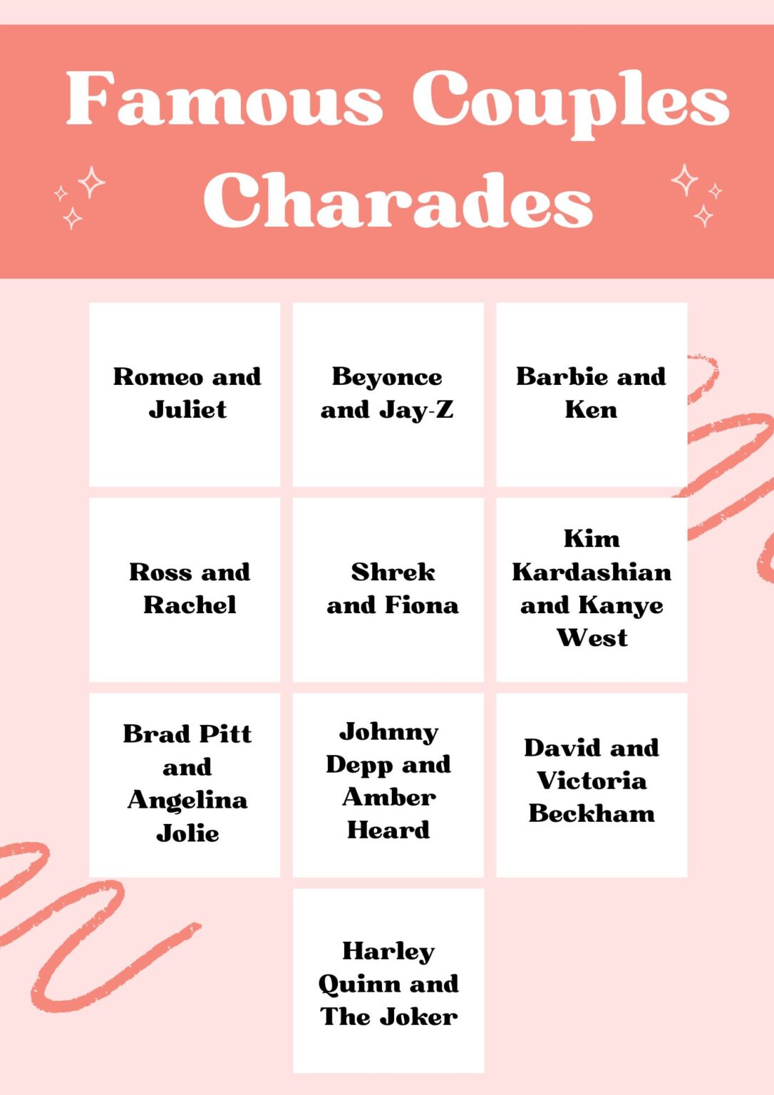 120 Hen Party Charades Ideas - GoHen Blog